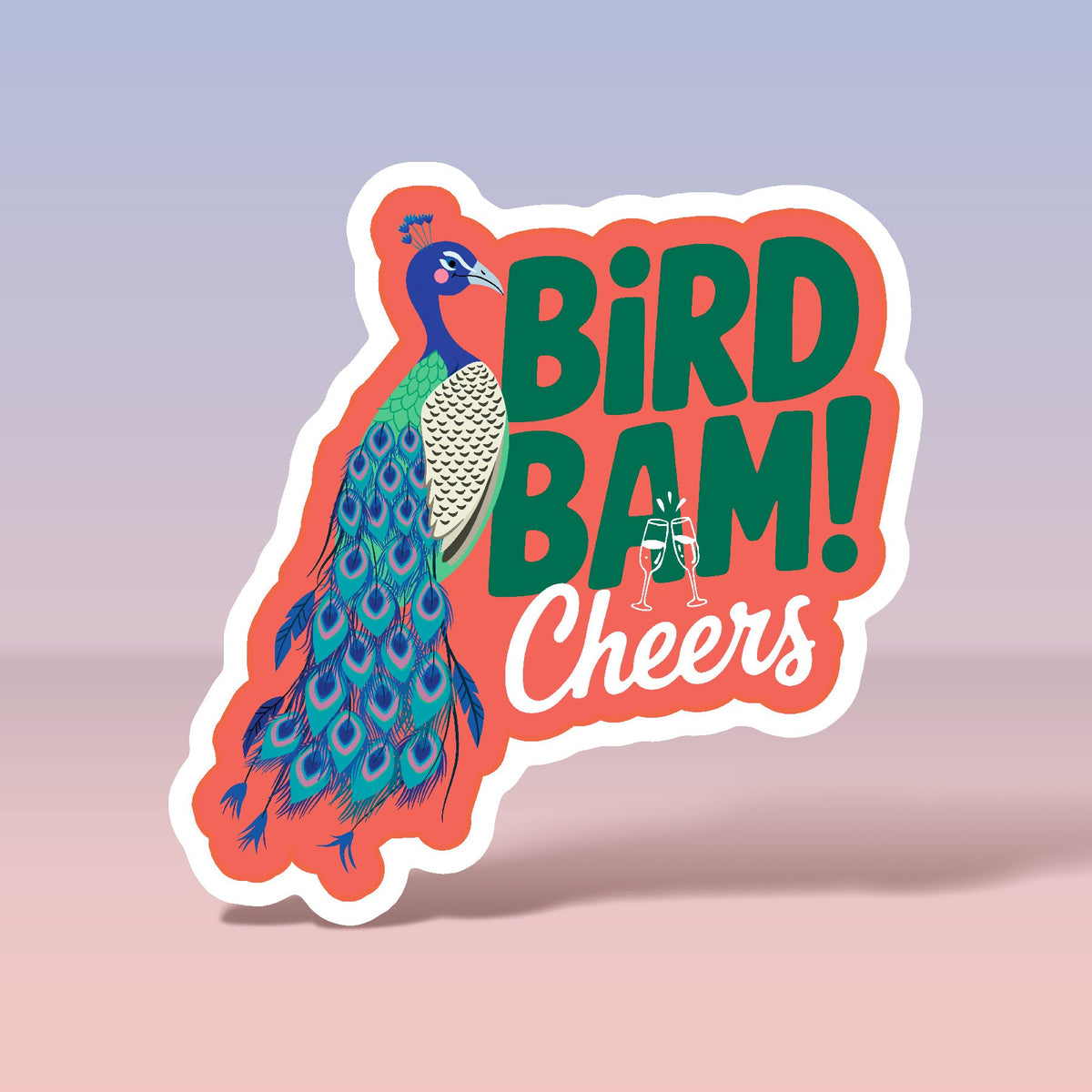 BIRD BAM CHEERS - MAH025 | High-Quality Magnets – Peels Good LLC
