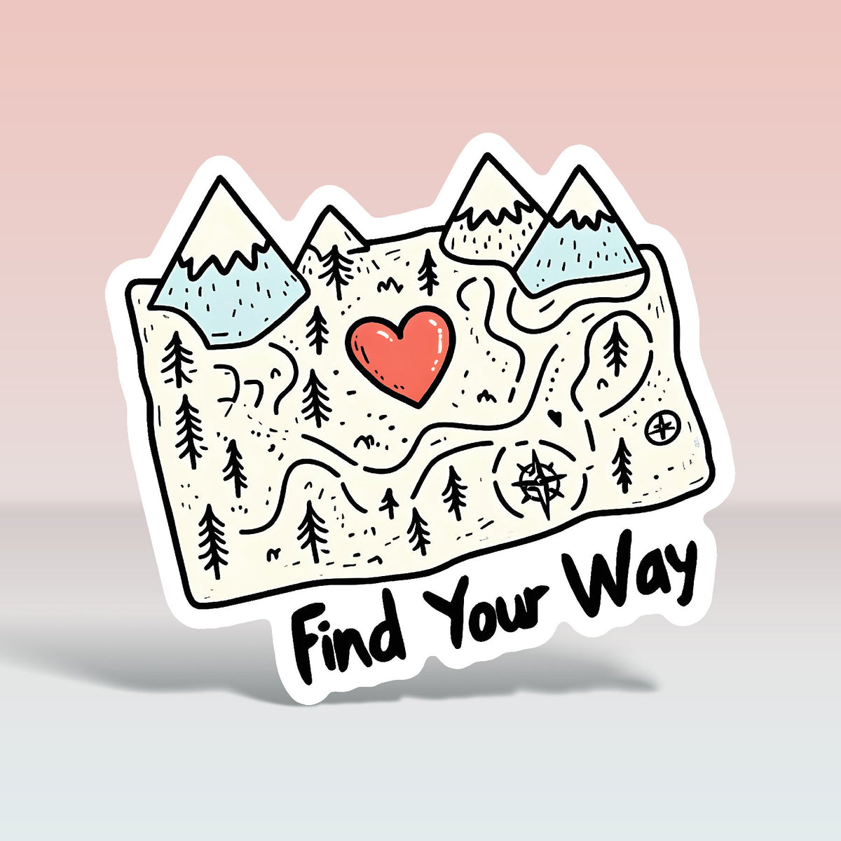 FIND YOUR WAY MAP - MAP005MG | High-Quality Magnets – Peels Good LLC